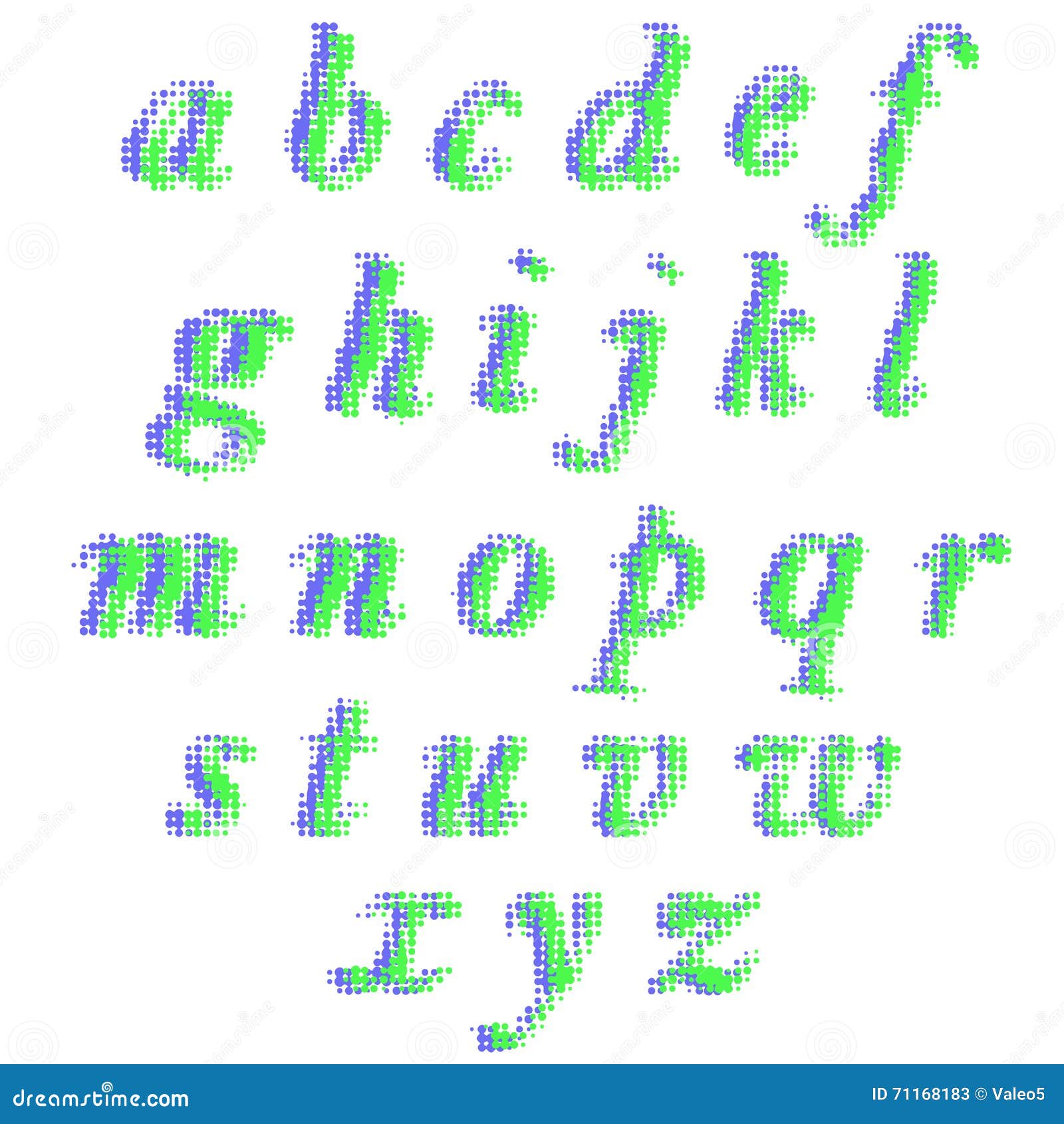 Sistema De Las Letras De Semitono Ilustración del Vector - Ilustración ...