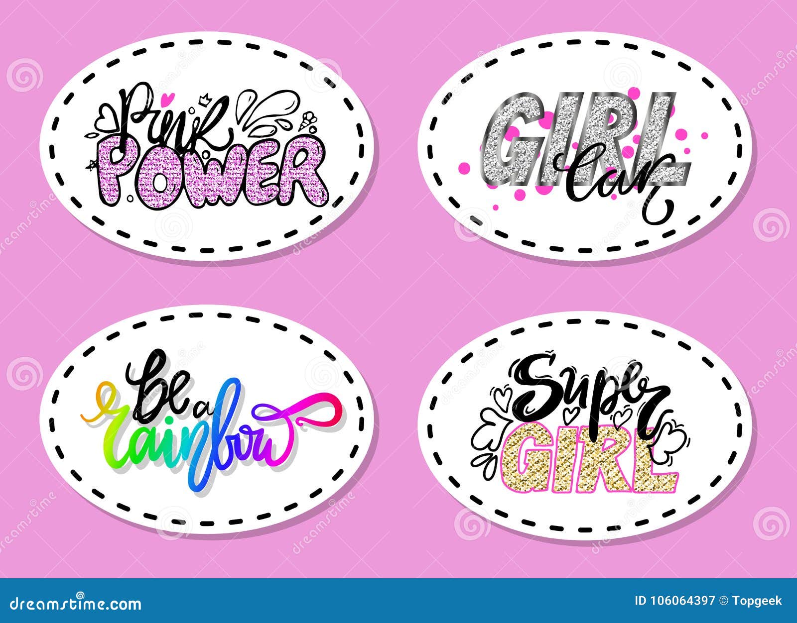 Sistema De Lemas Del Ejemplo Del Vector De Las Fuentes De La Pintada ...