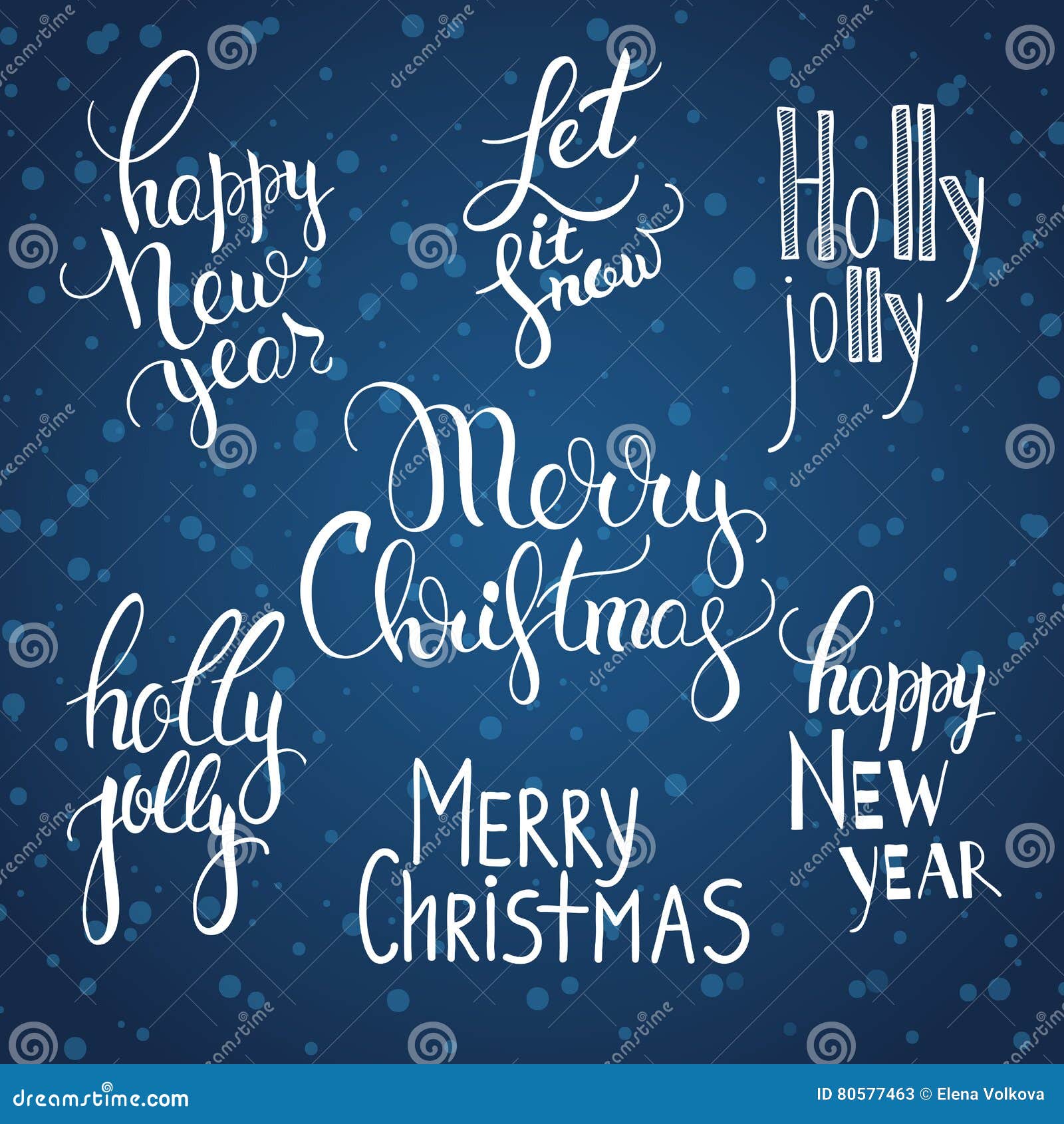 Sistema De Letras De La Caligrafía Stock de ilustración - Ilustración ...