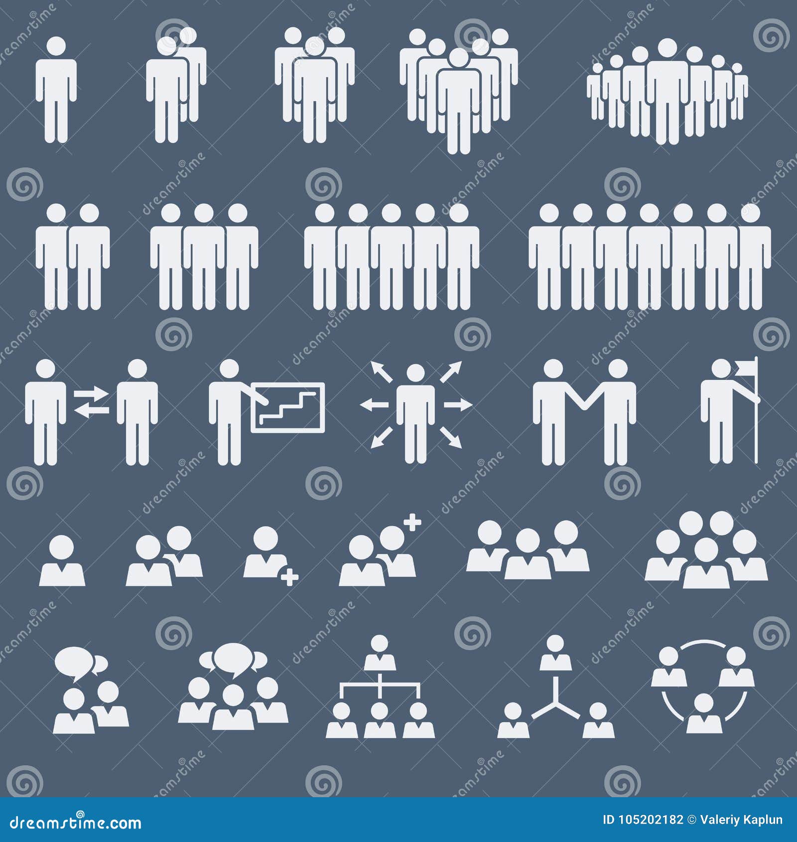 Sistema De Los Hombres De Negocios De Team Groups - Vector Stock de ...