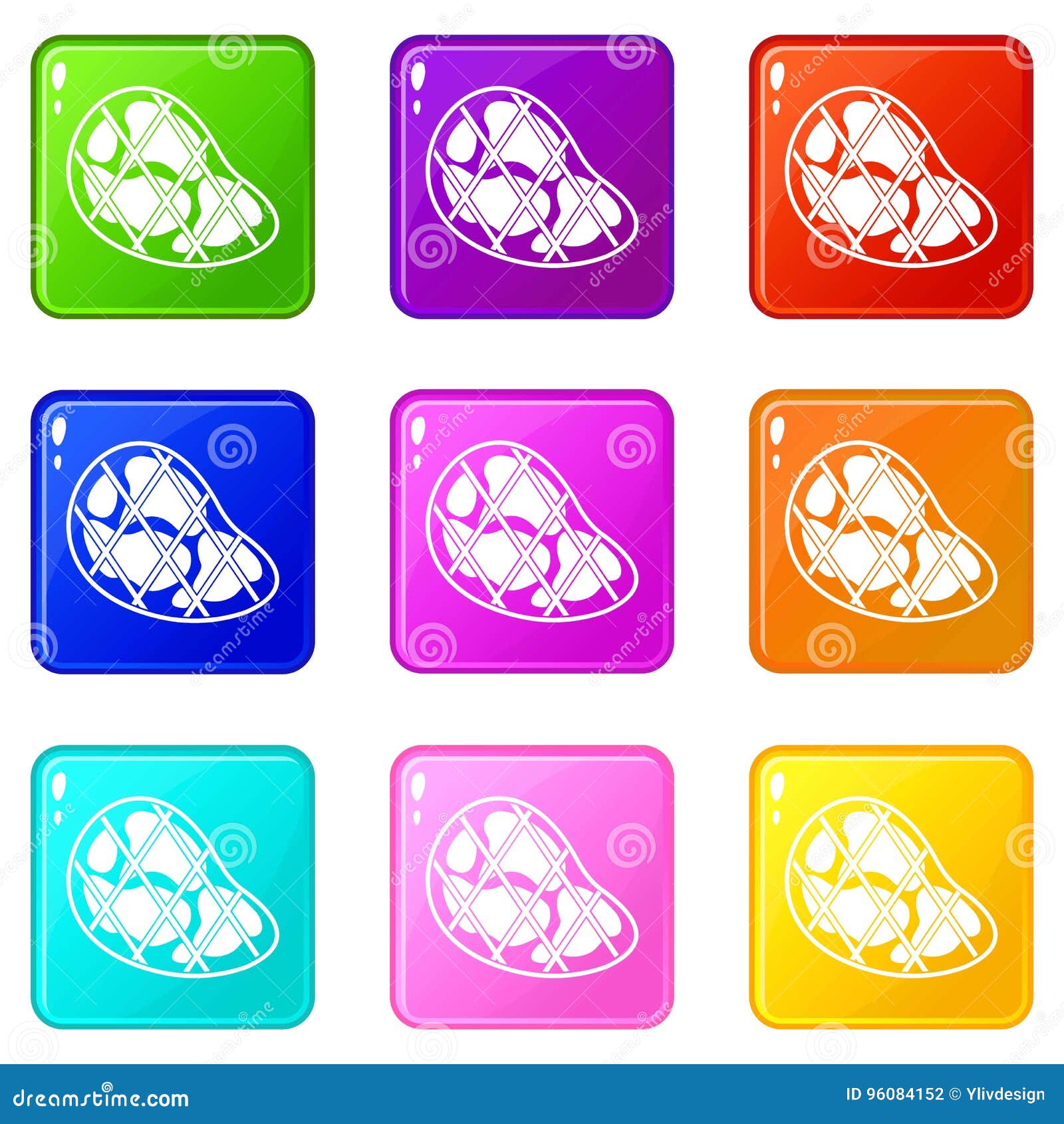 Sistema De Los Iconos 9 Del Filete Ilustración del Vector - Ilustración ...