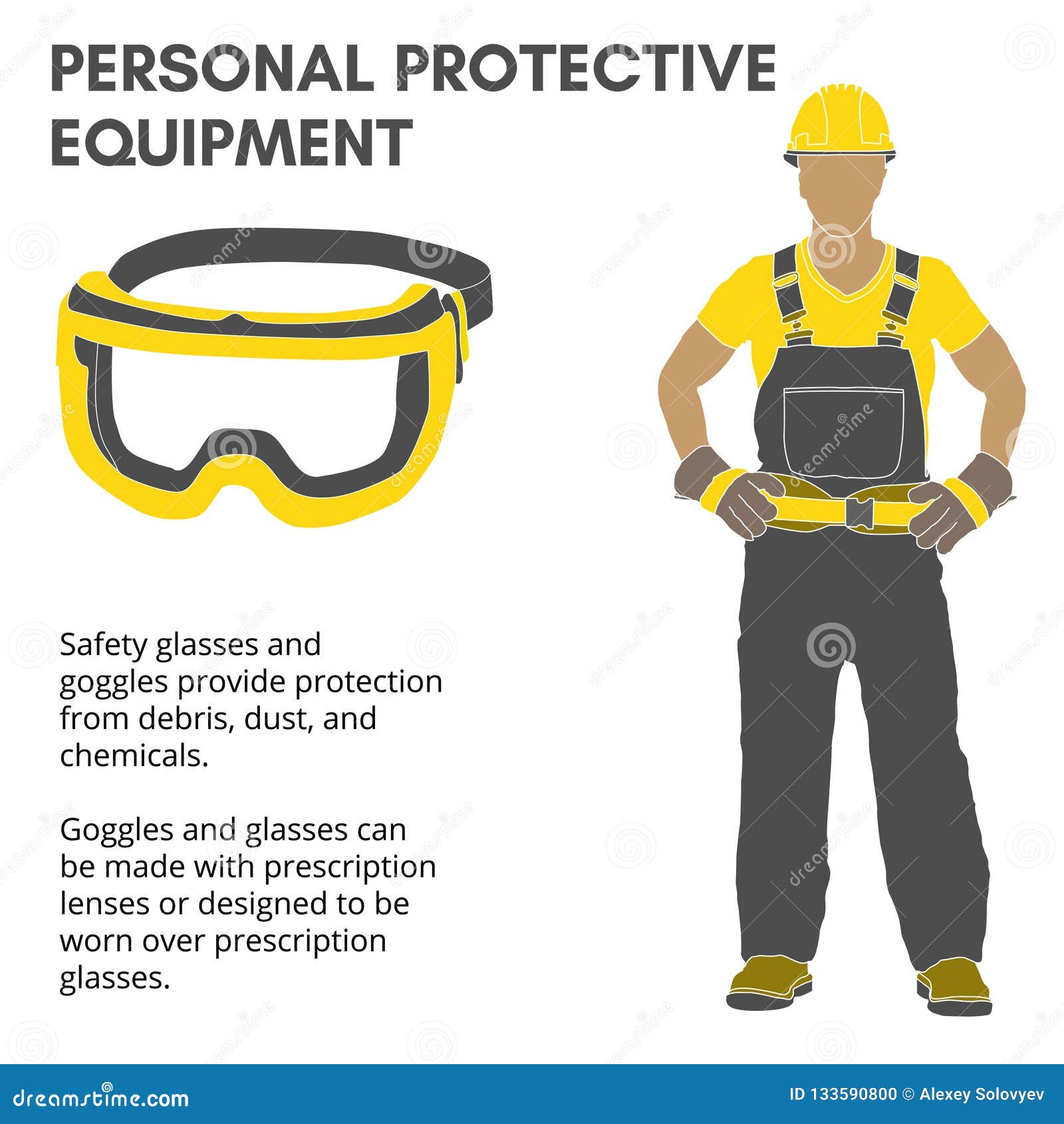 Sistema De Los Objetos Del Ejemplo Del Vector Del Equipo Protector ...