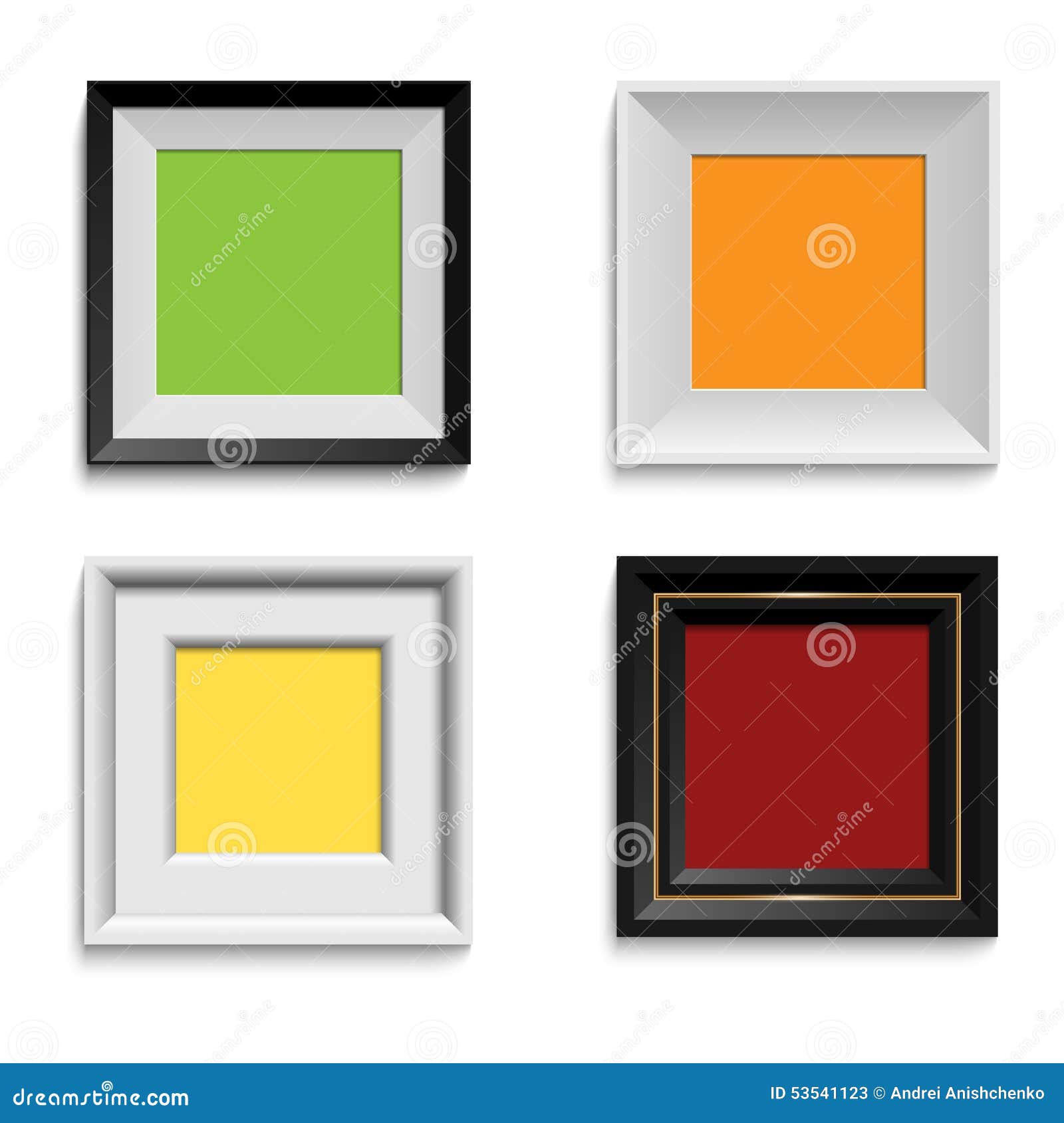 Sistema de marcos modernos ilustración del vector. Ilustración de ...