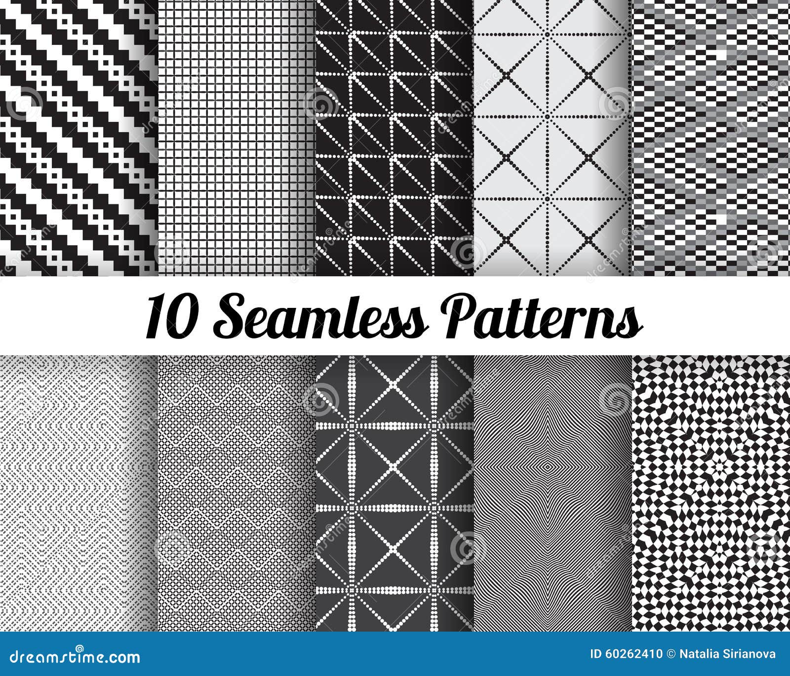 Sistema De 10 Modelos Abstractos Ilustración del Vector - Ilustración ...