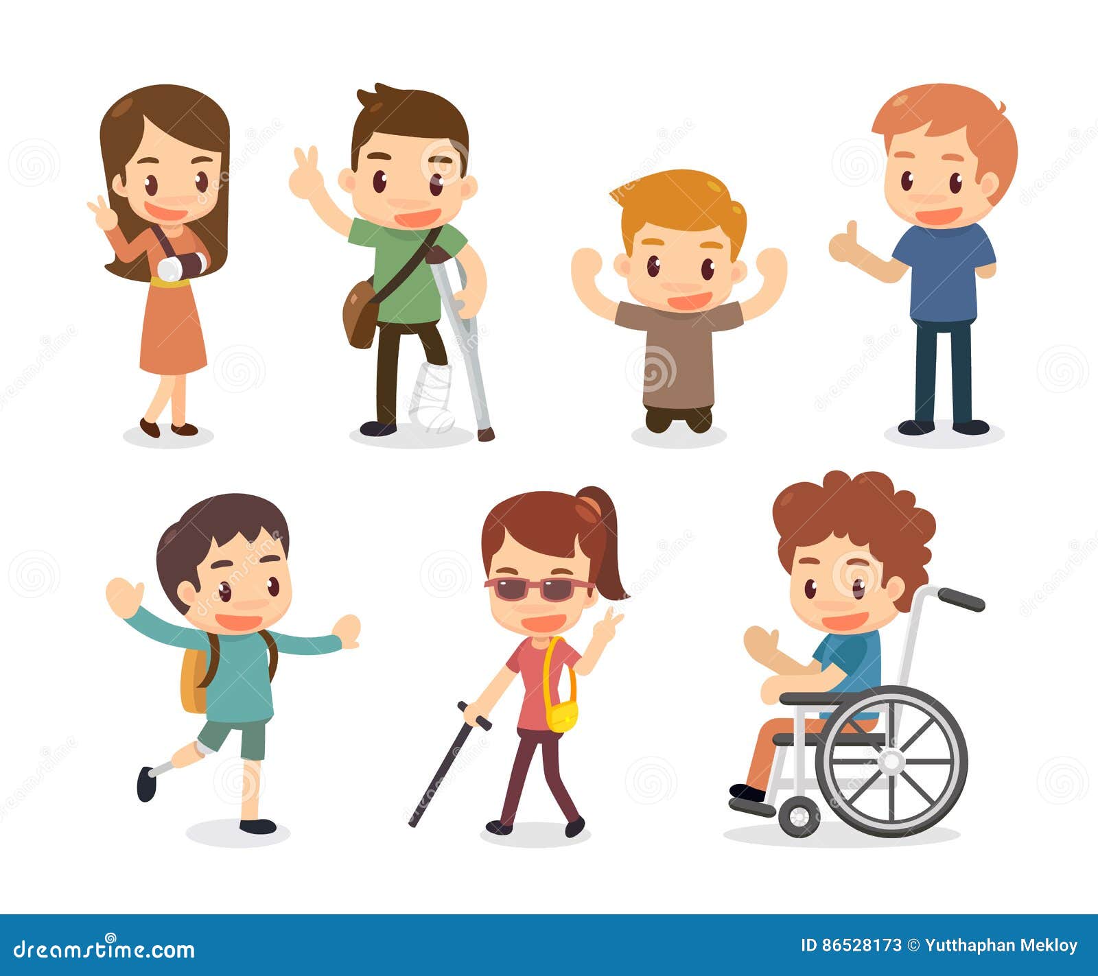 Sistema De Personas Discapacitadas Stock de ilustración - Ilustración ...