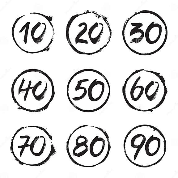 Sistema De Sellos Y De Números De Los Círculos Iconos Del Vector Stock ... Sistema De Sellos Y De Números De Los Círculos Iconos Del Vector Stock ...
