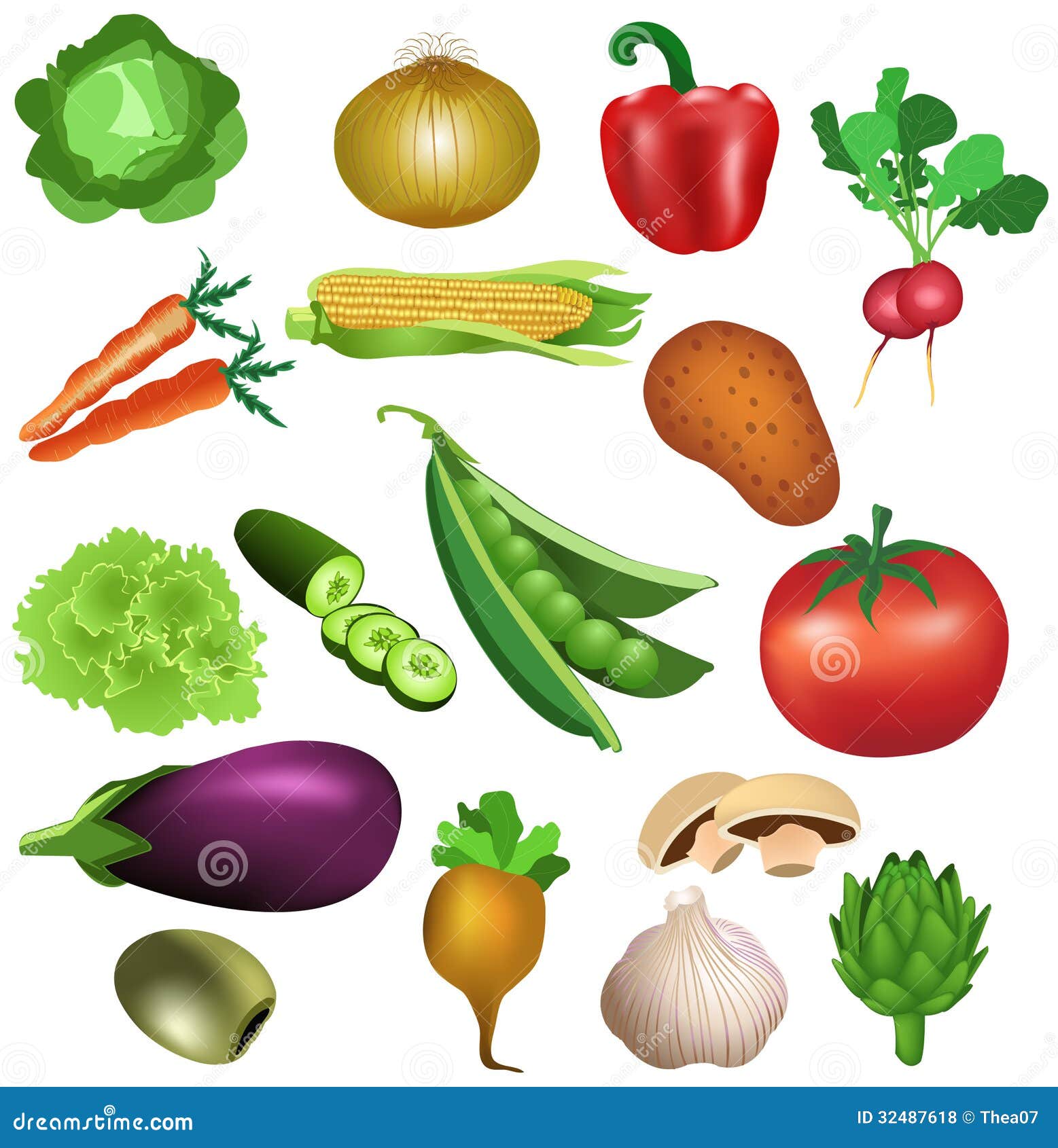 Sistema De Verduras Fotos de archivo libres de regalías - Imagen: 32487618