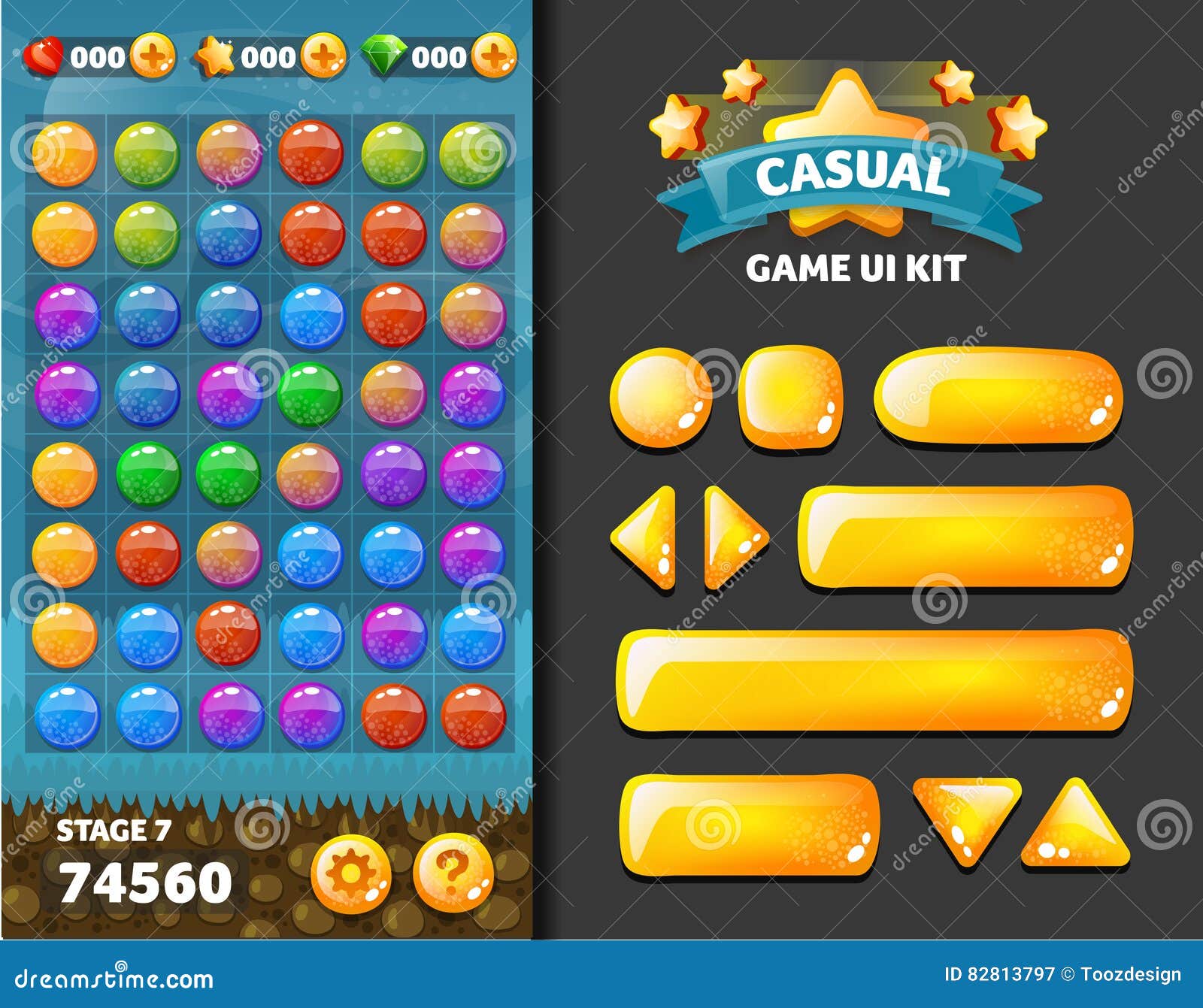 Sistema De Webvector De Botones Ilustración del Vector - Ilustración de ...