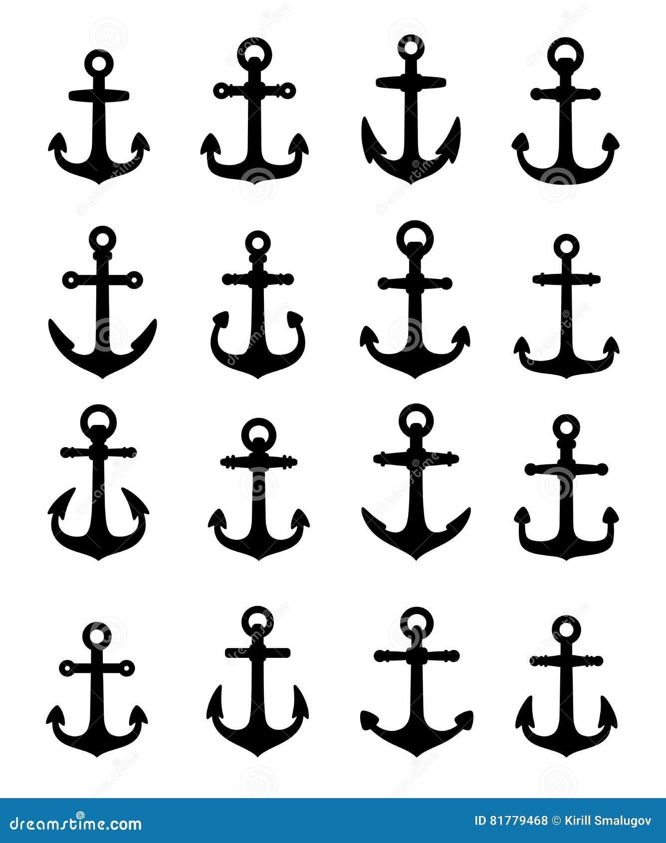 Sistema del ancla Vector ilustración del vector. Ilustración de pesado ...