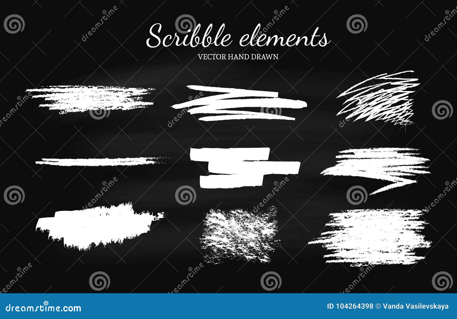 Sistema Del Garabato 2 Del Vector Ilustración del Vector - Ilustración ...