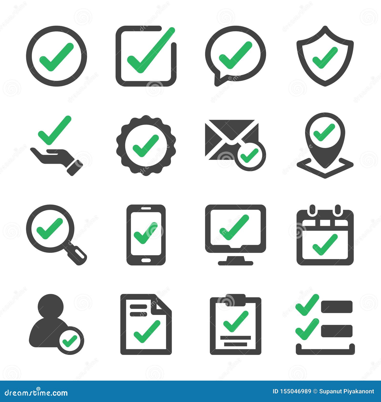 Sistema Del Icono Del Control Ilustración del Vector - Ilustración de ...