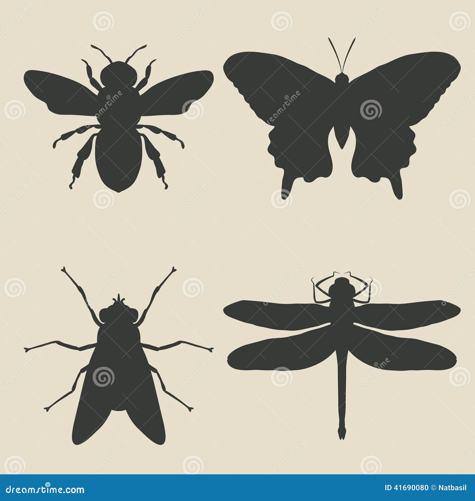 Sistema Del Icono De Los Insectos Ilustración del Vector - Ilustración ...