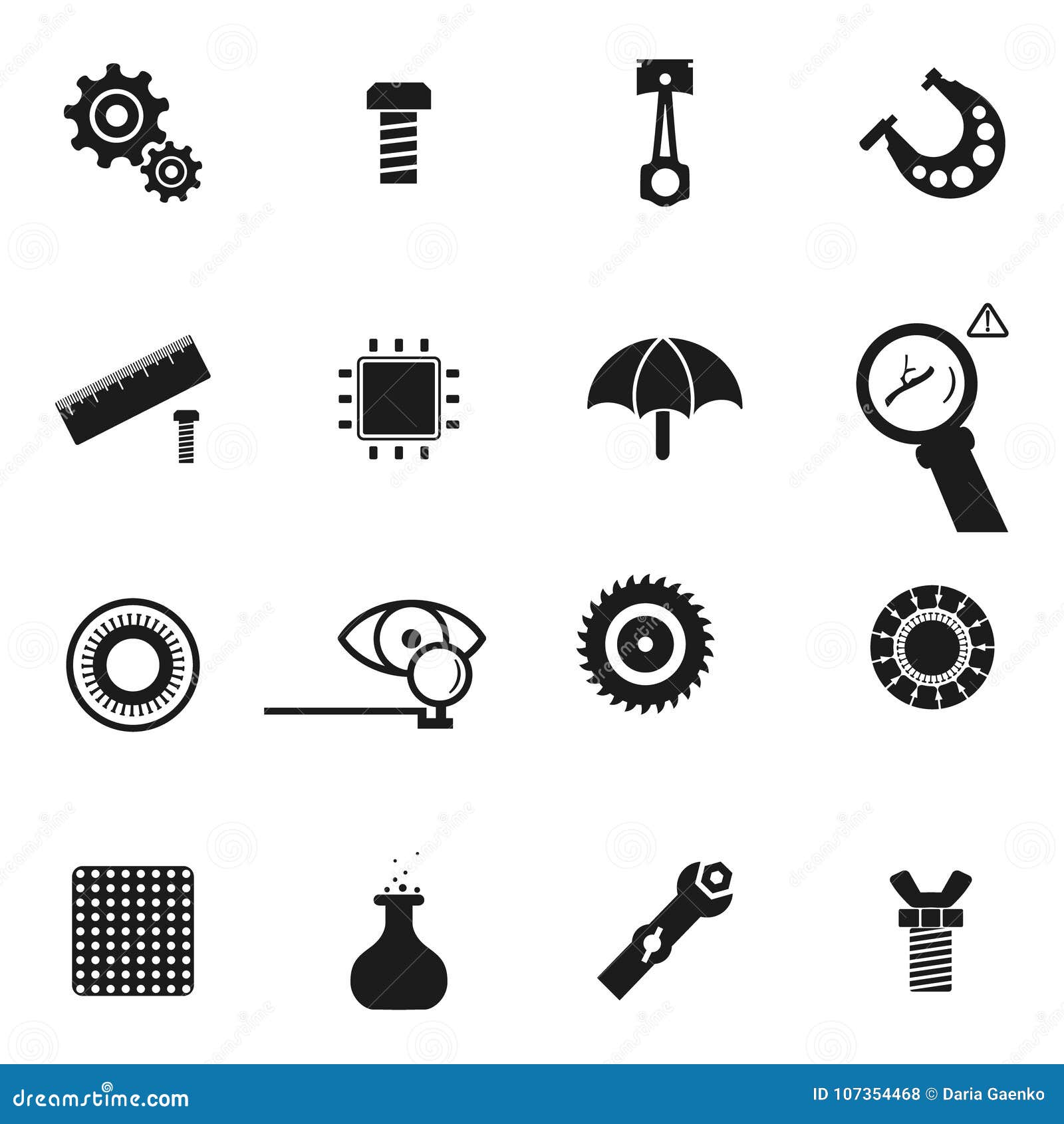 Sistema Del Icono De Recambios Ilustración del Vector - Ilustración de ...