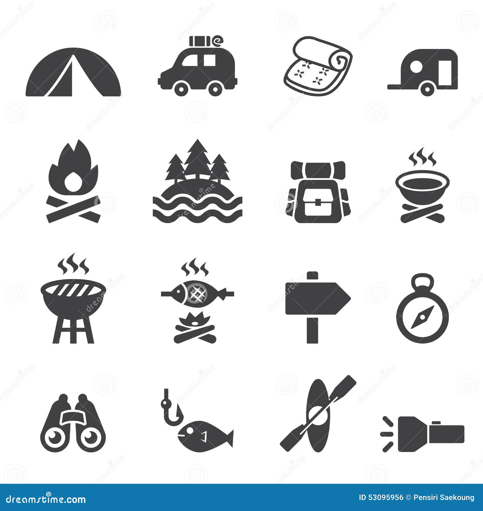 Sistema Del Icono Del Campo Ilustración del Vector - Ilustración de ...