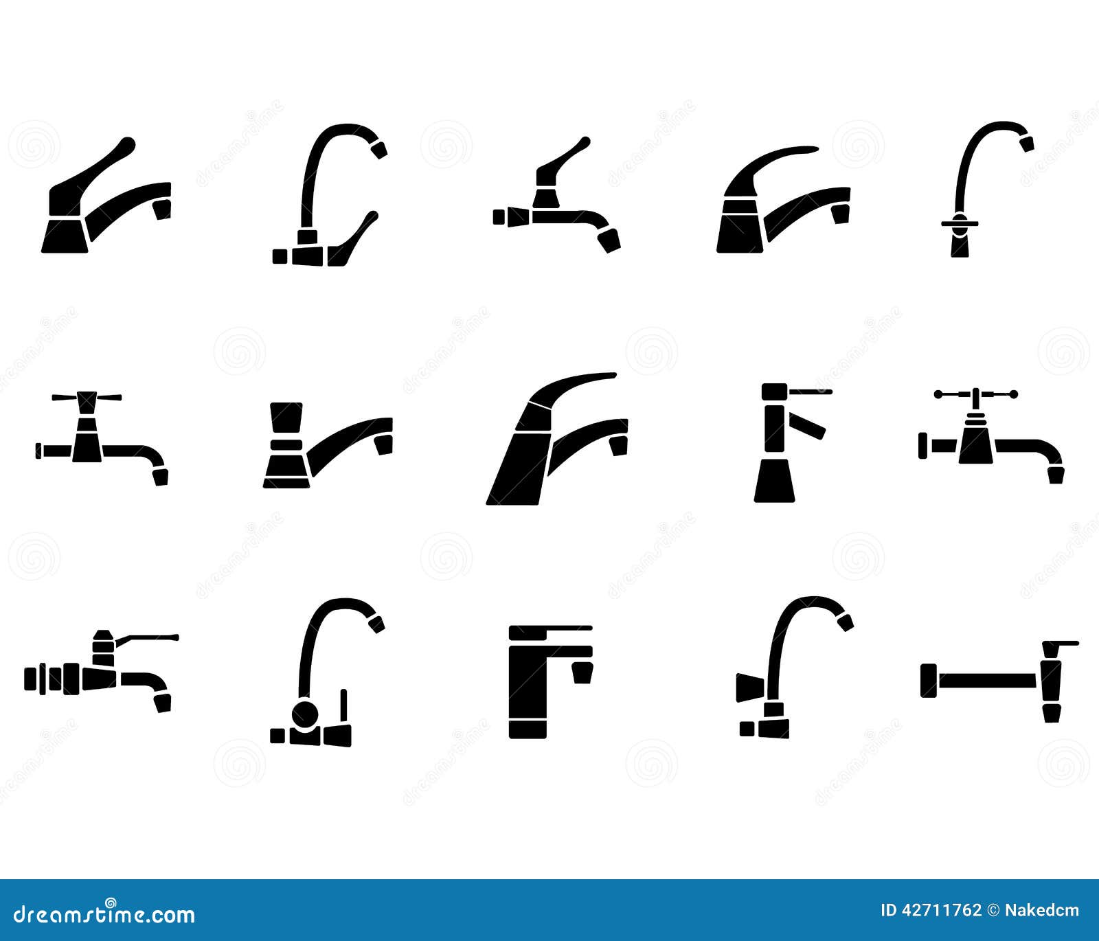 Sistema Del Icono Del Grifo Ilustración del Vector - Ilustración de ...