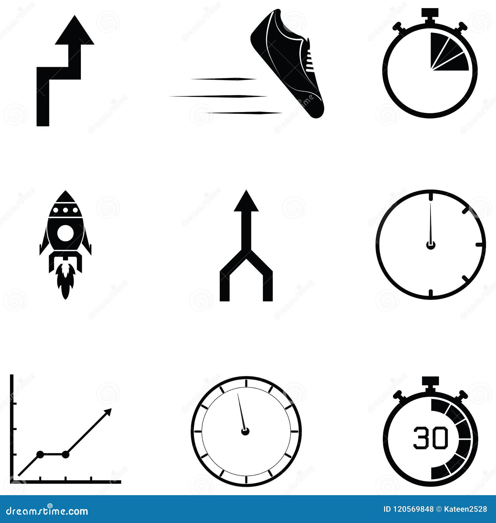 Sistema Del Icono Del Funcionamiento Ilustración del Vector ...