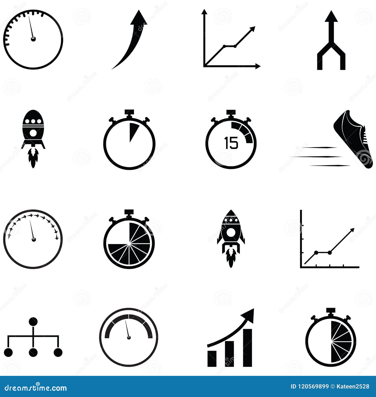 Sistema Del Icono Del Funcionamiento Ilustración del Vector ...