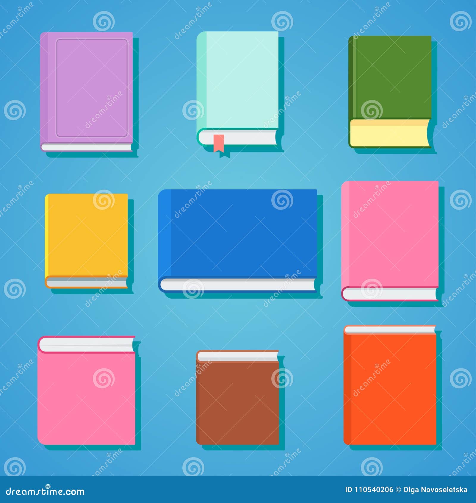 Sistema del libro cerrado ilustración del vector. Ilustración de ...