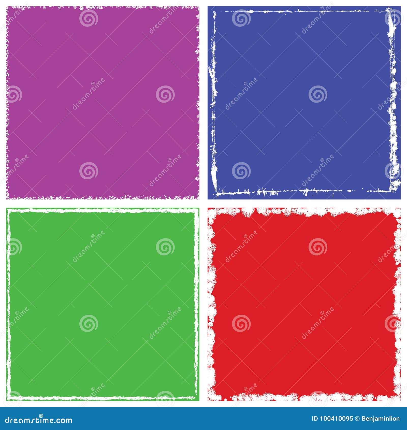 Sistema Del Marco Del Color Ilustración del Vector - Ilustración de ...