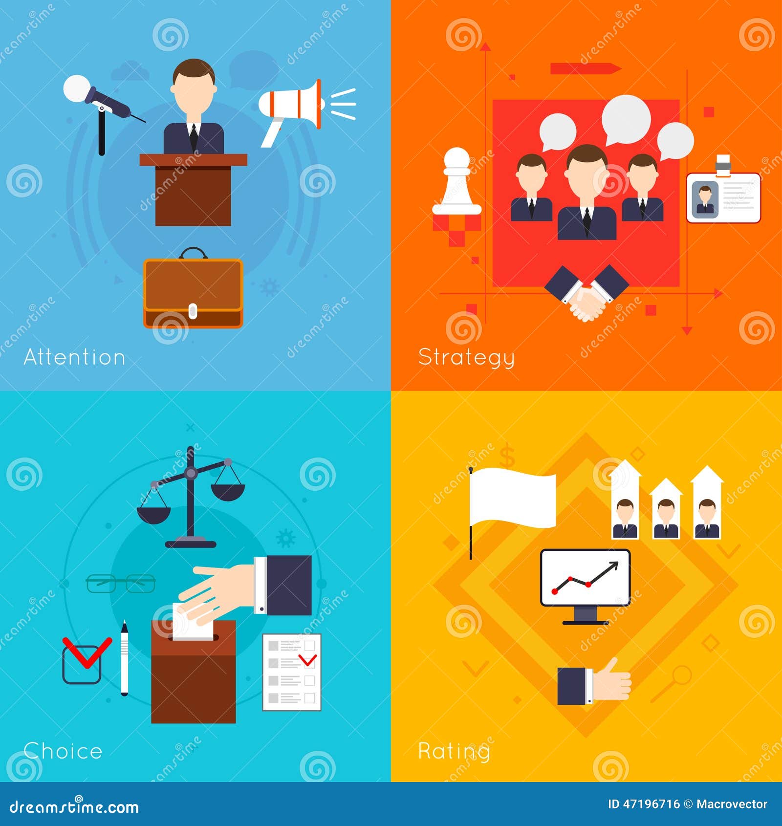 Sistema Del Plano De Las Elecciones Ilustración del Vector ...