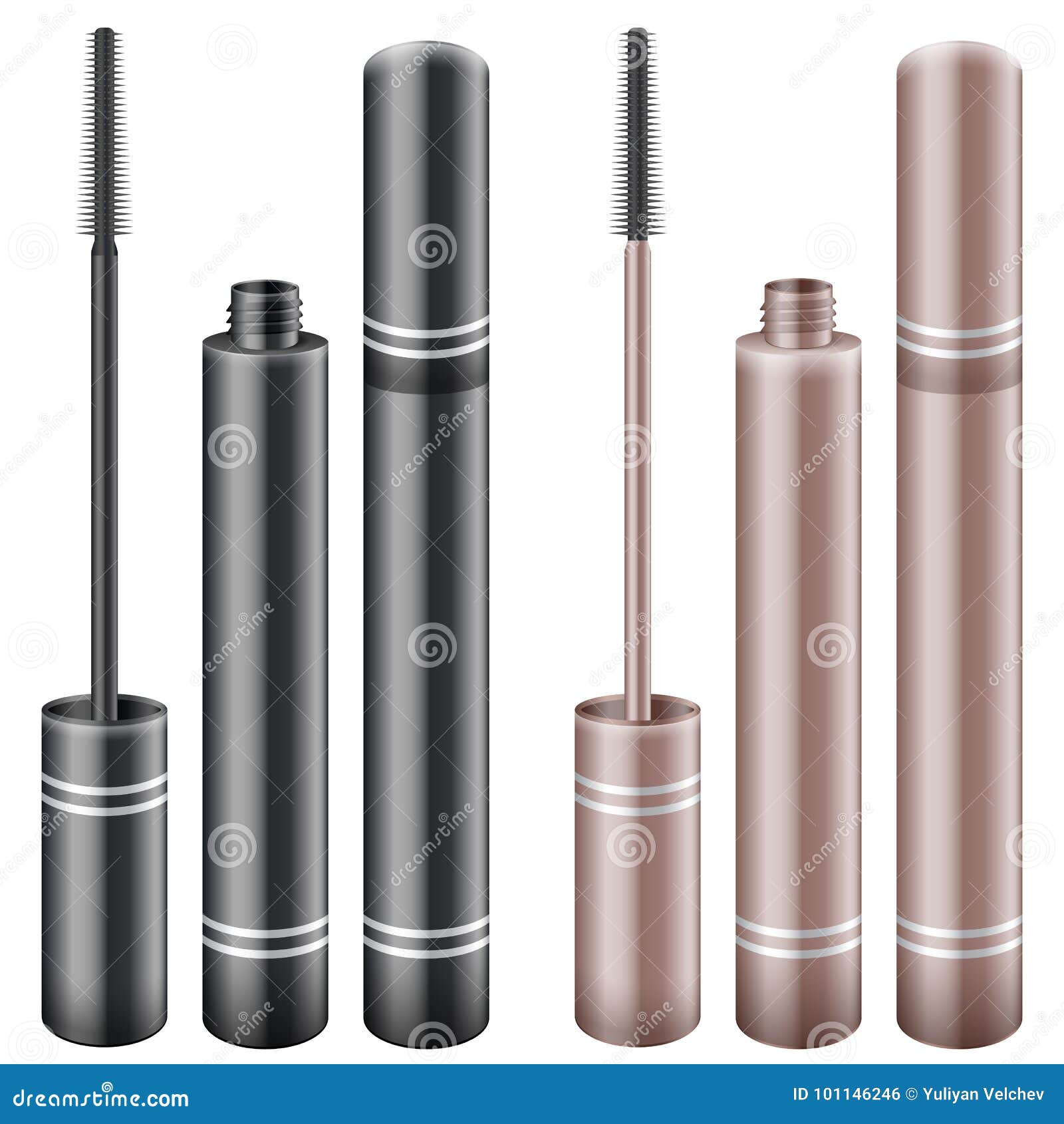 Sistema del rimel ilustración del vector. Ilustración de encanto ...