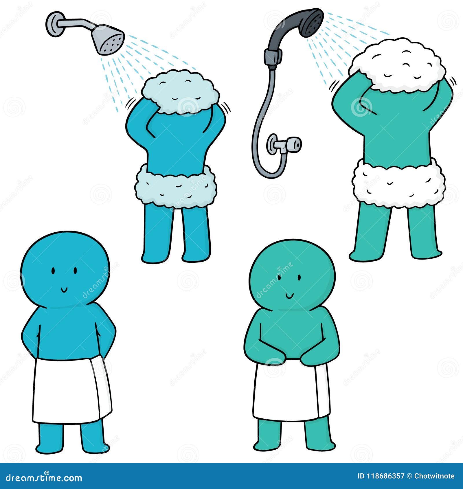 Sistema Del Vector De Derramamiento De Los Hombres Ilustración del ...