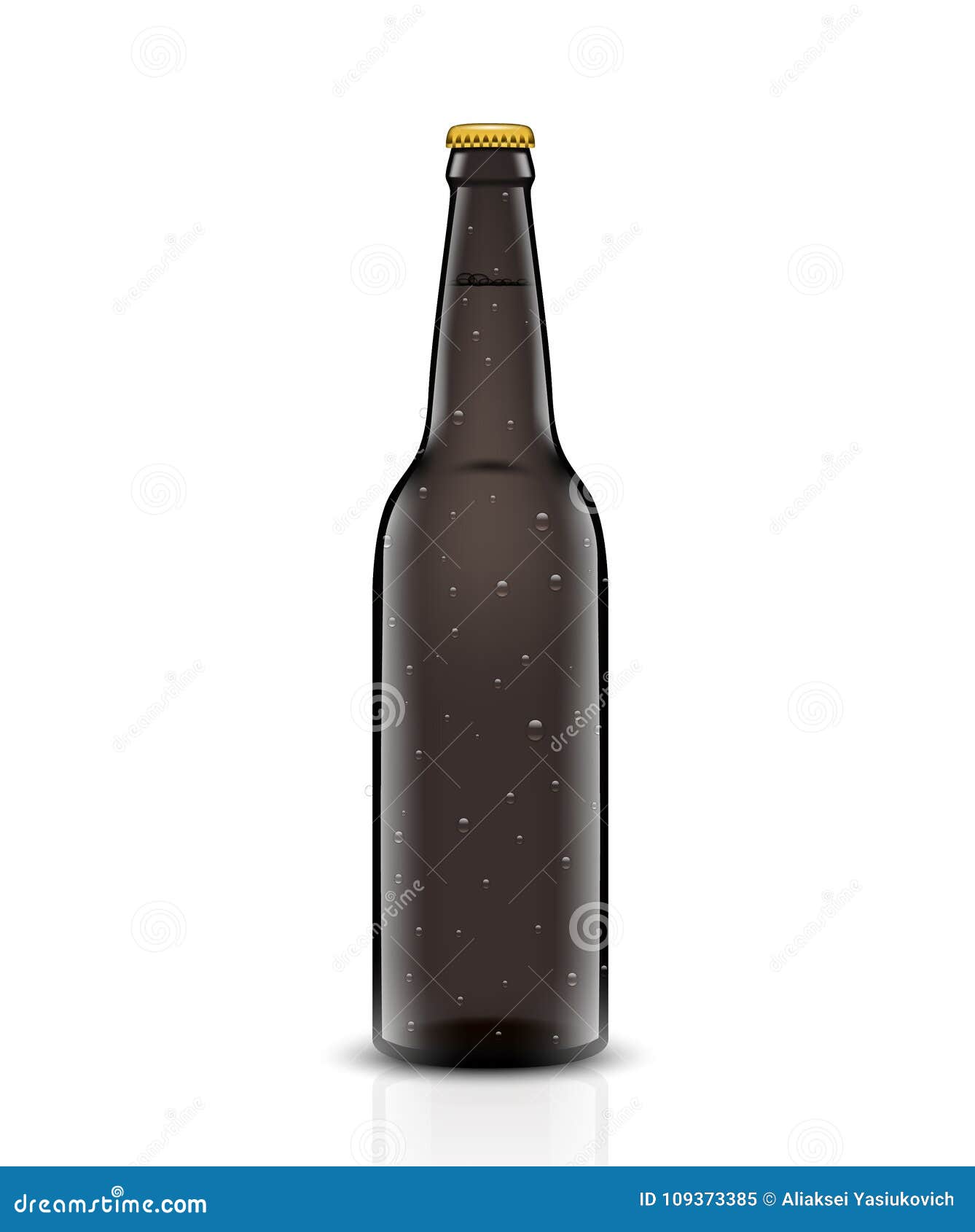 Sistema Del Vector De La Botella De Cerveza Ilustración del Vector ...