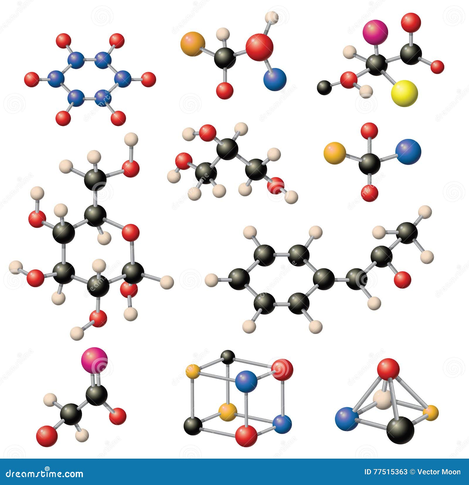 Sistema Del Vector De La Estructura Molecular Ilustración del Vector ... Sistema Del Vector De La Estructura Molecular Ilustración del Vector ...