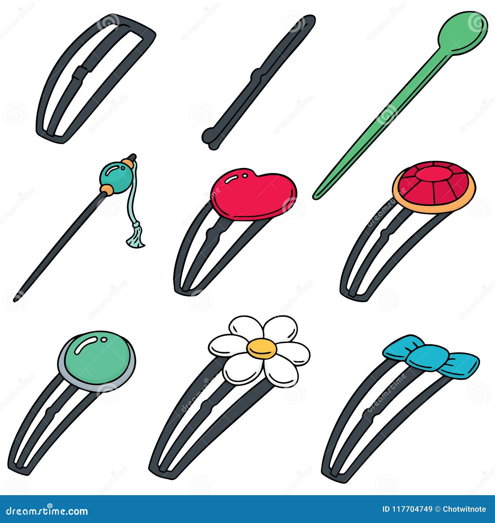 Sistema Del Vector De La Horquilla Ilustración del Vector - Ilustración ...