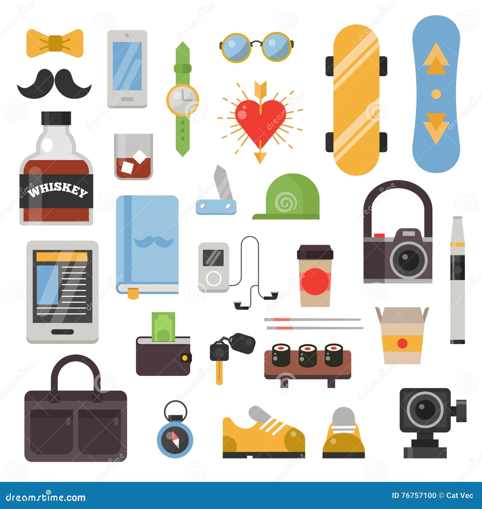 Sistema Del Vector De Los Iconos Del Inconformista Ilustración del ...