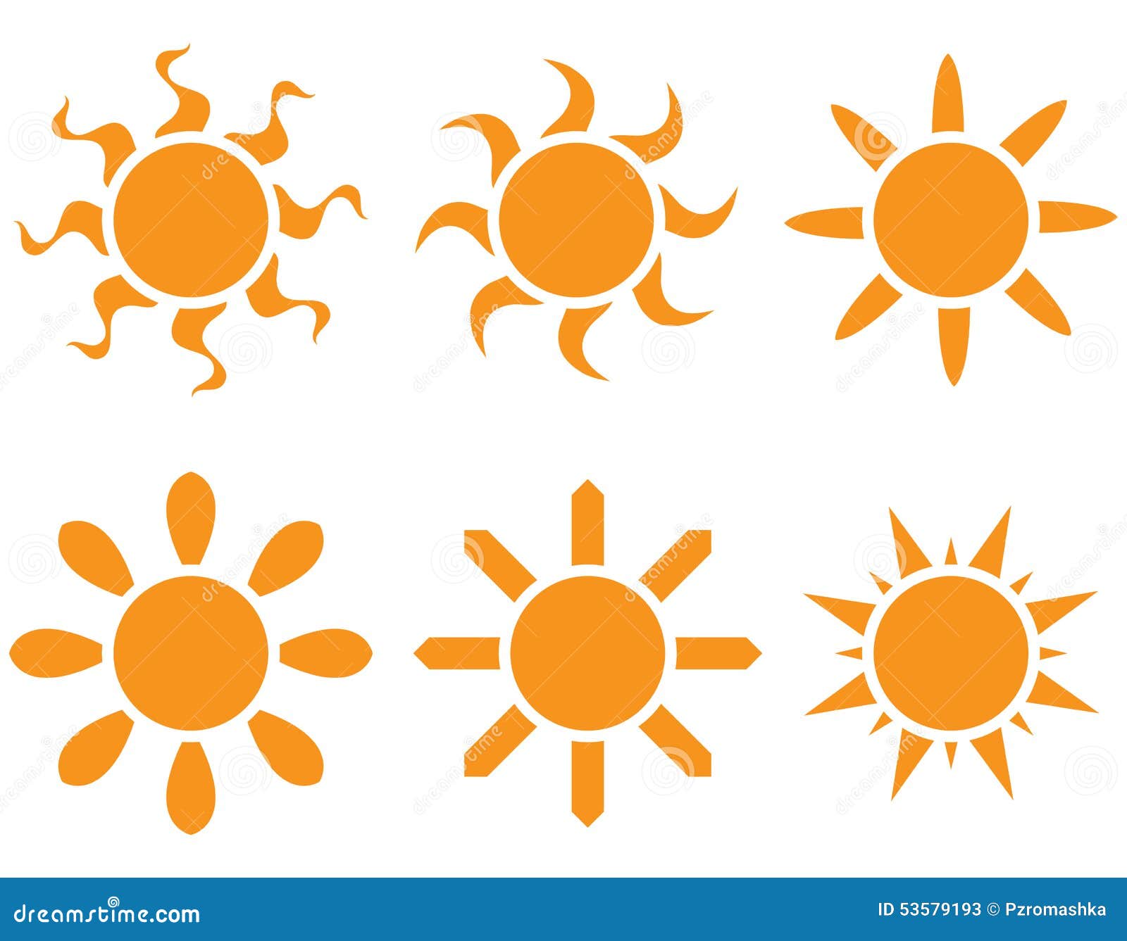 Sistema Del Vector El Sol En Diversas Formas Ilustración del Vector ...