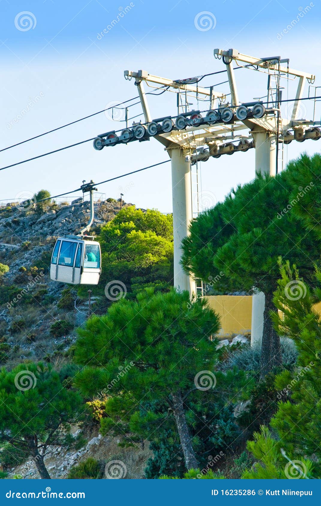 Sistema Della Cabina Di Funivia Fotografia Stock - Immagine di sistema ...