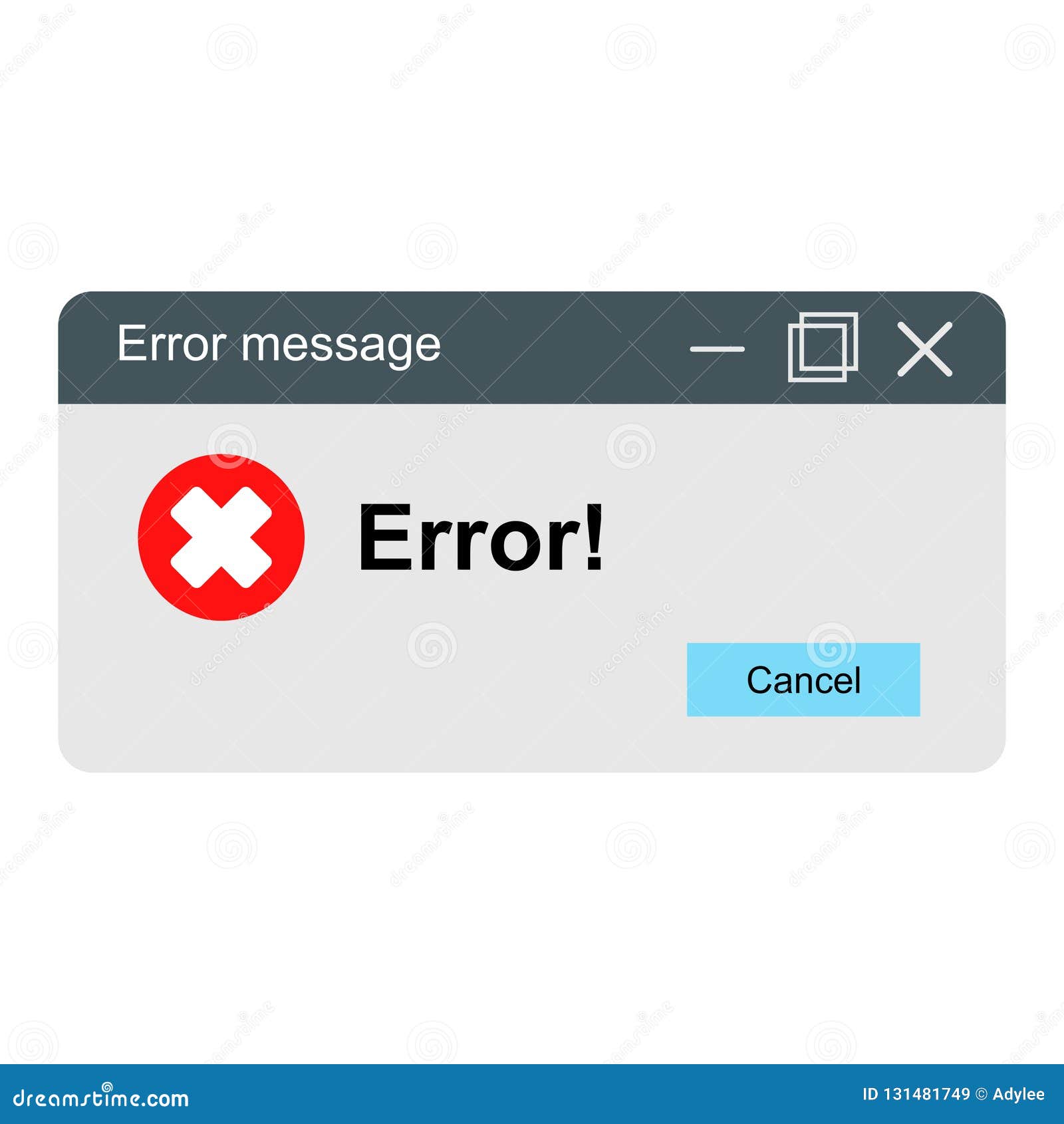 Sistema Informático Del Mensaje De Error Del Vector 5 Imagen de archivo - Ilustración de ...