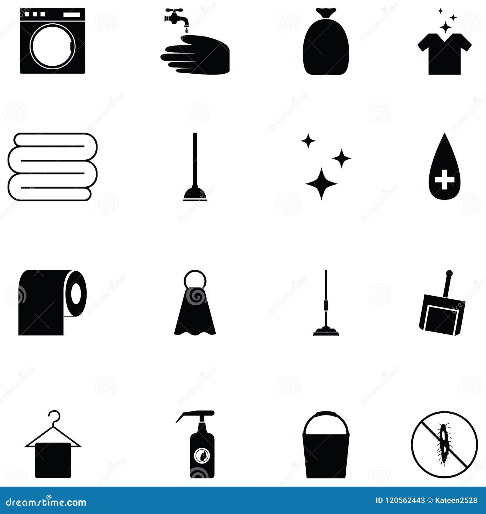 Sistema limpio del icono ilustración del vector. Ilustración de ...