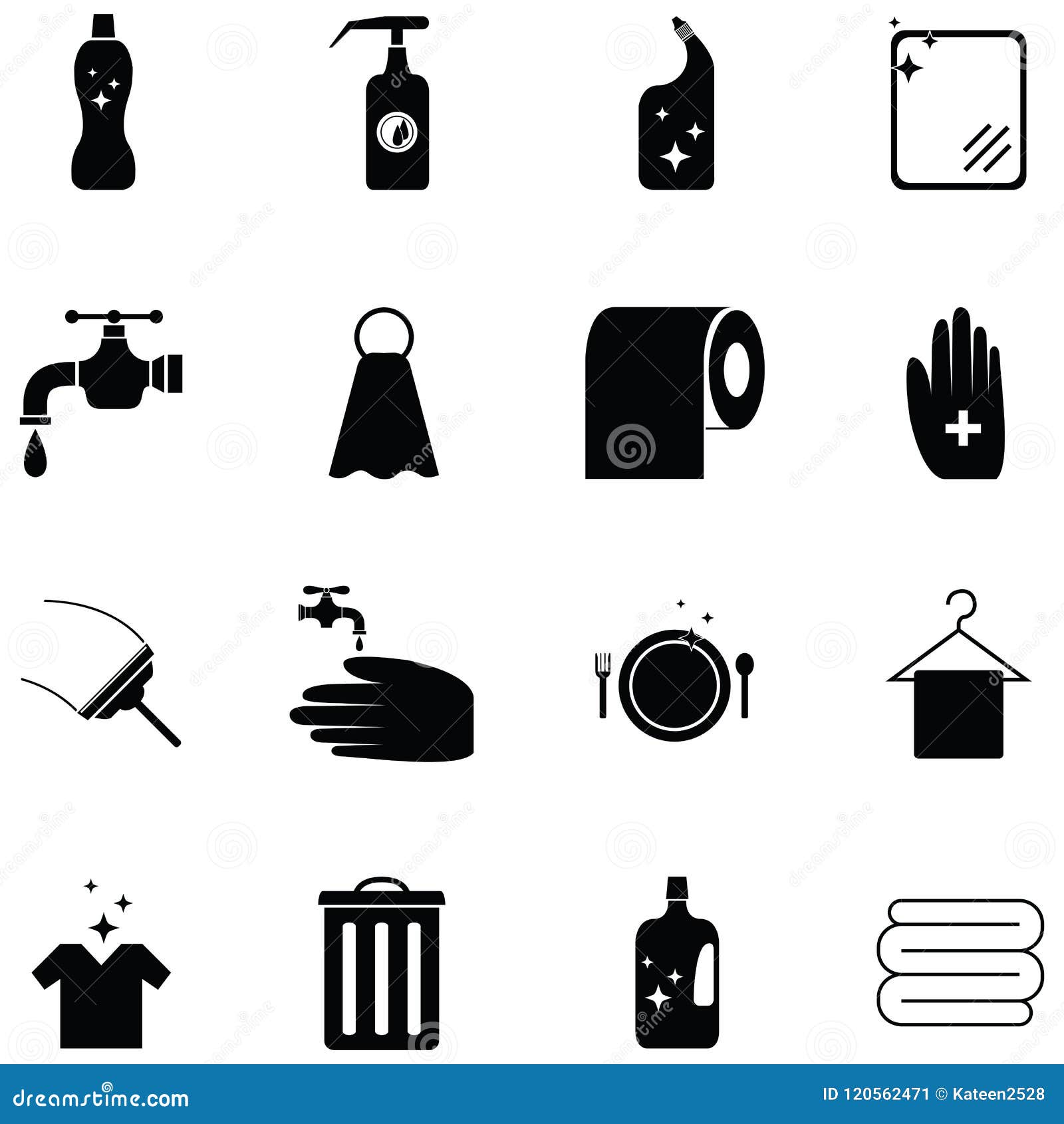 Sistema limpio del icono ilustración del vector. Ilustración de polvo ...