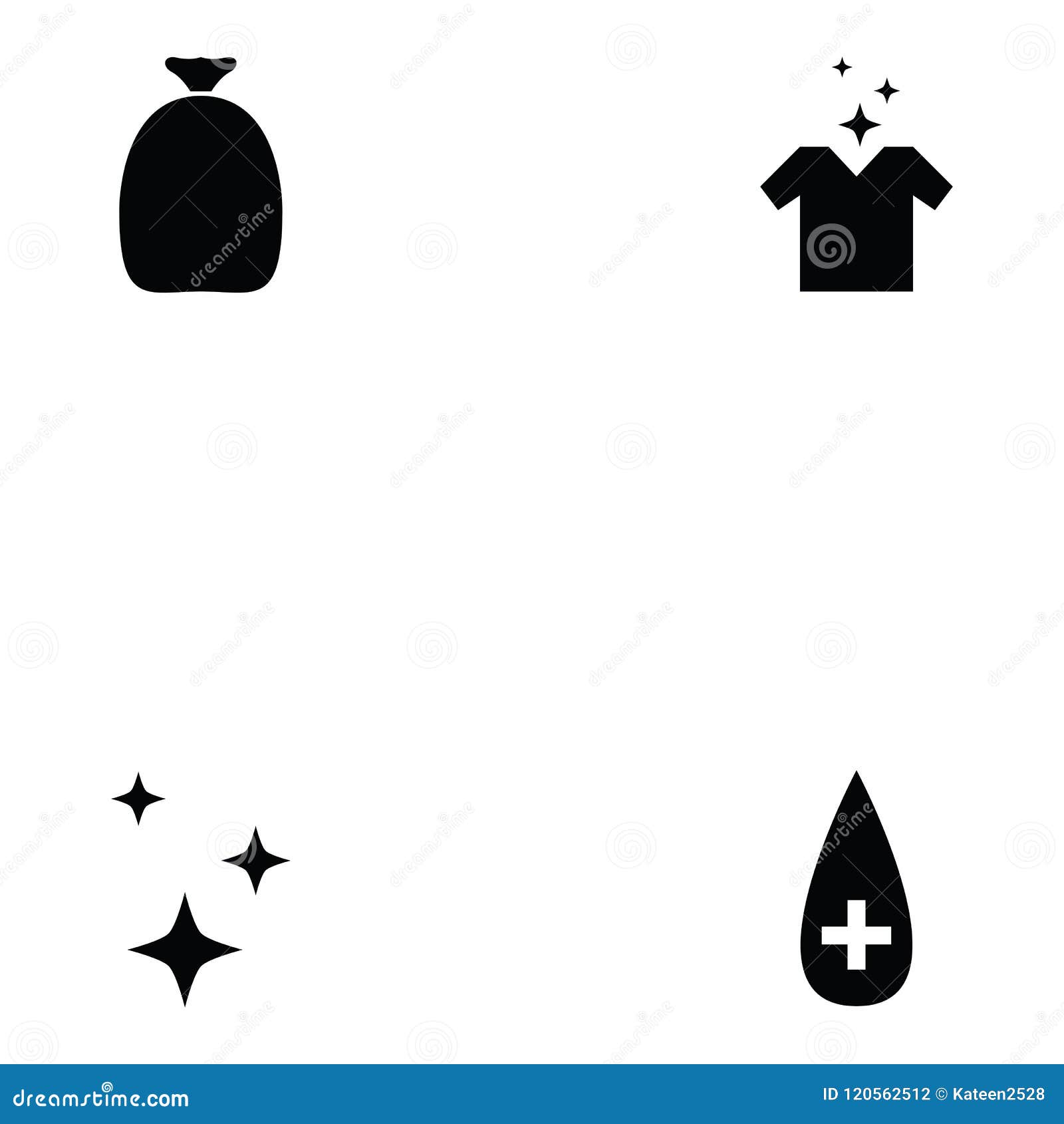 Sistema limpio del icono ilustración del vector. Ilustración de ...