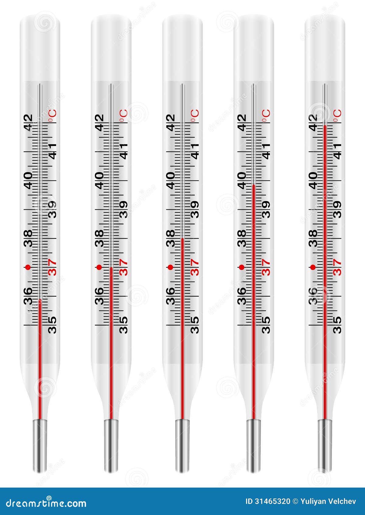 Sistema Médico Del Termómetro Ilustración del Vector - Ilustración de ...