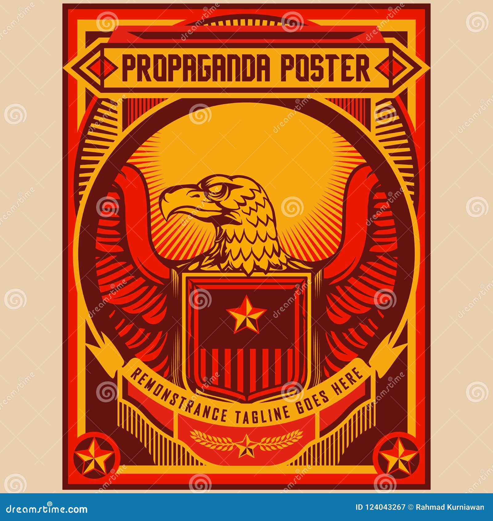 Sistema Retro De Eagle Propaganda Posters Elements Background ...