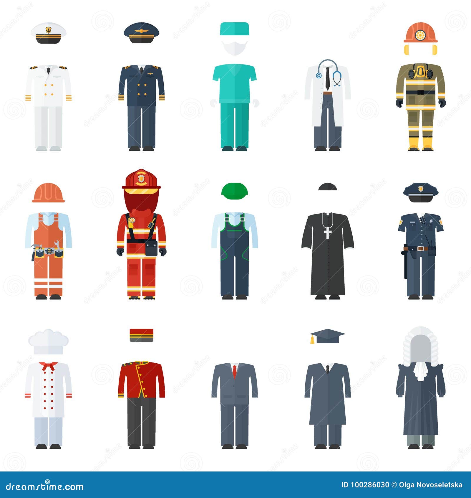 Sistema Uniforme Del Hombre Ilustración del Vector - Ilustración de ...