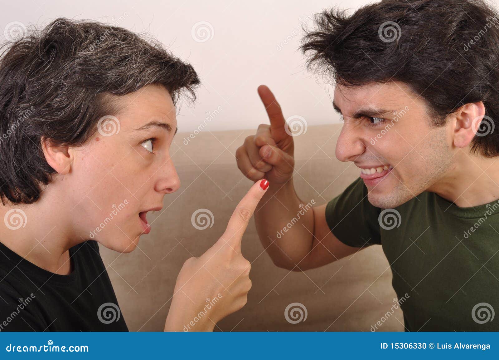 Sister and brother arguing stock photo. Image of conflict - 15306330