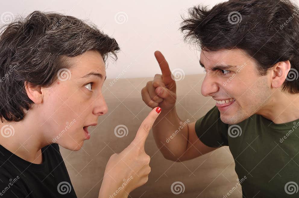 Sister and brother arguing stock photo. Image of conflict - 15306330