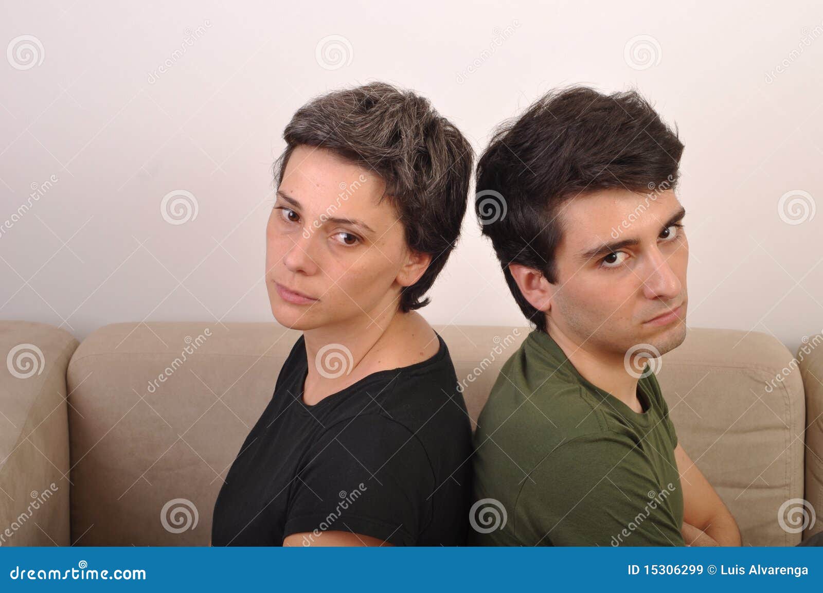 Sister and Brother Problems Stock Image - Image of relationship, couch ...
