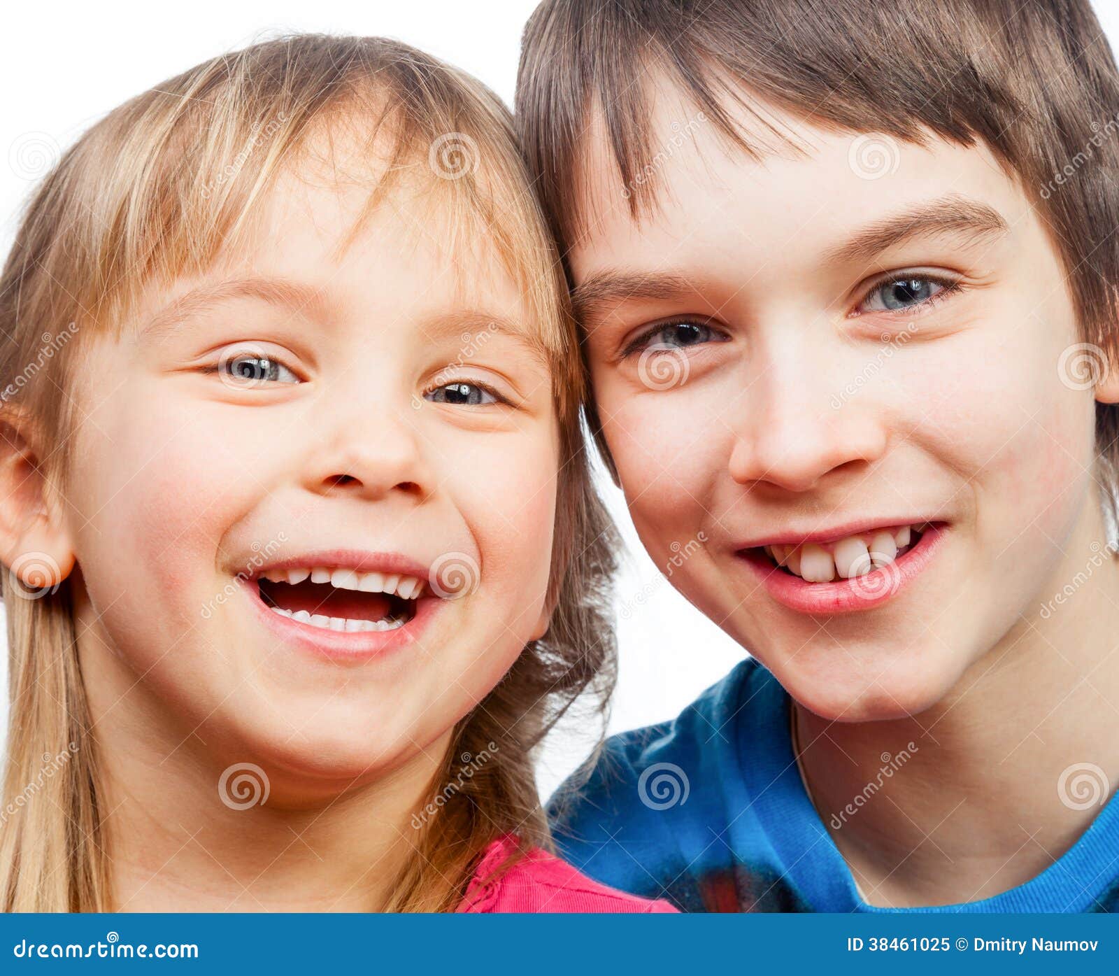 Sister and brother smiling stock image. Image of attractive - 38461025