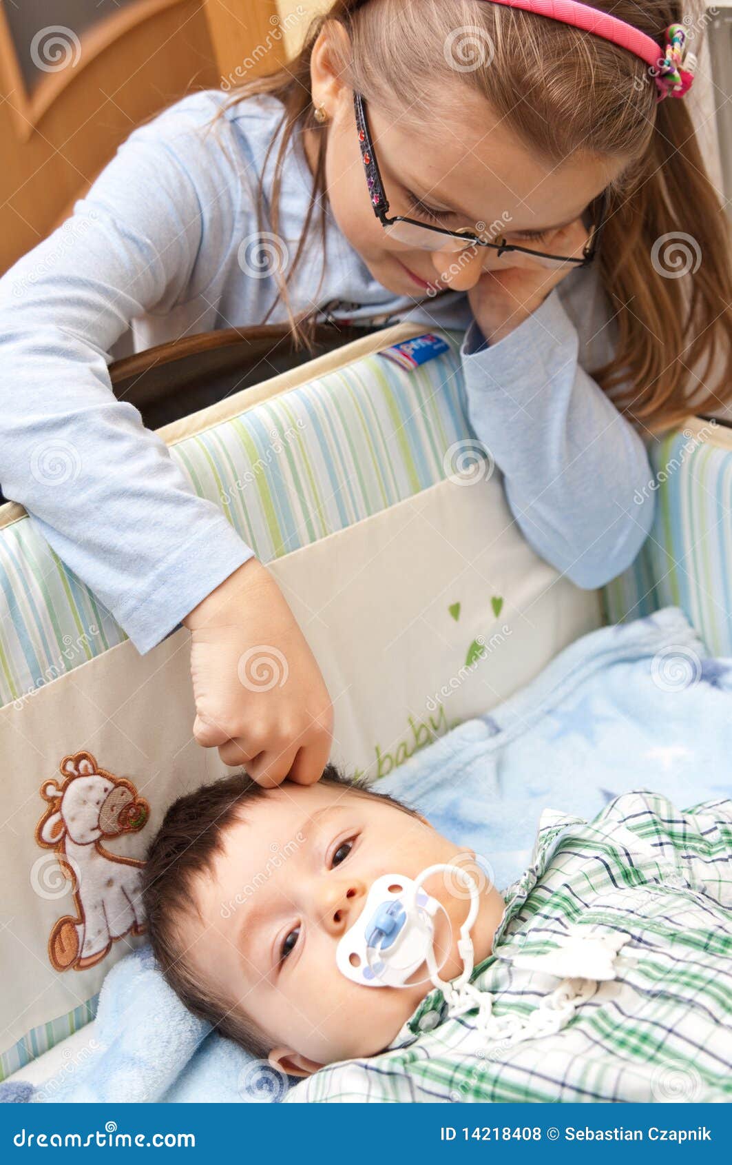 Sister playing with baby stock photo. Image of inside - 14218408