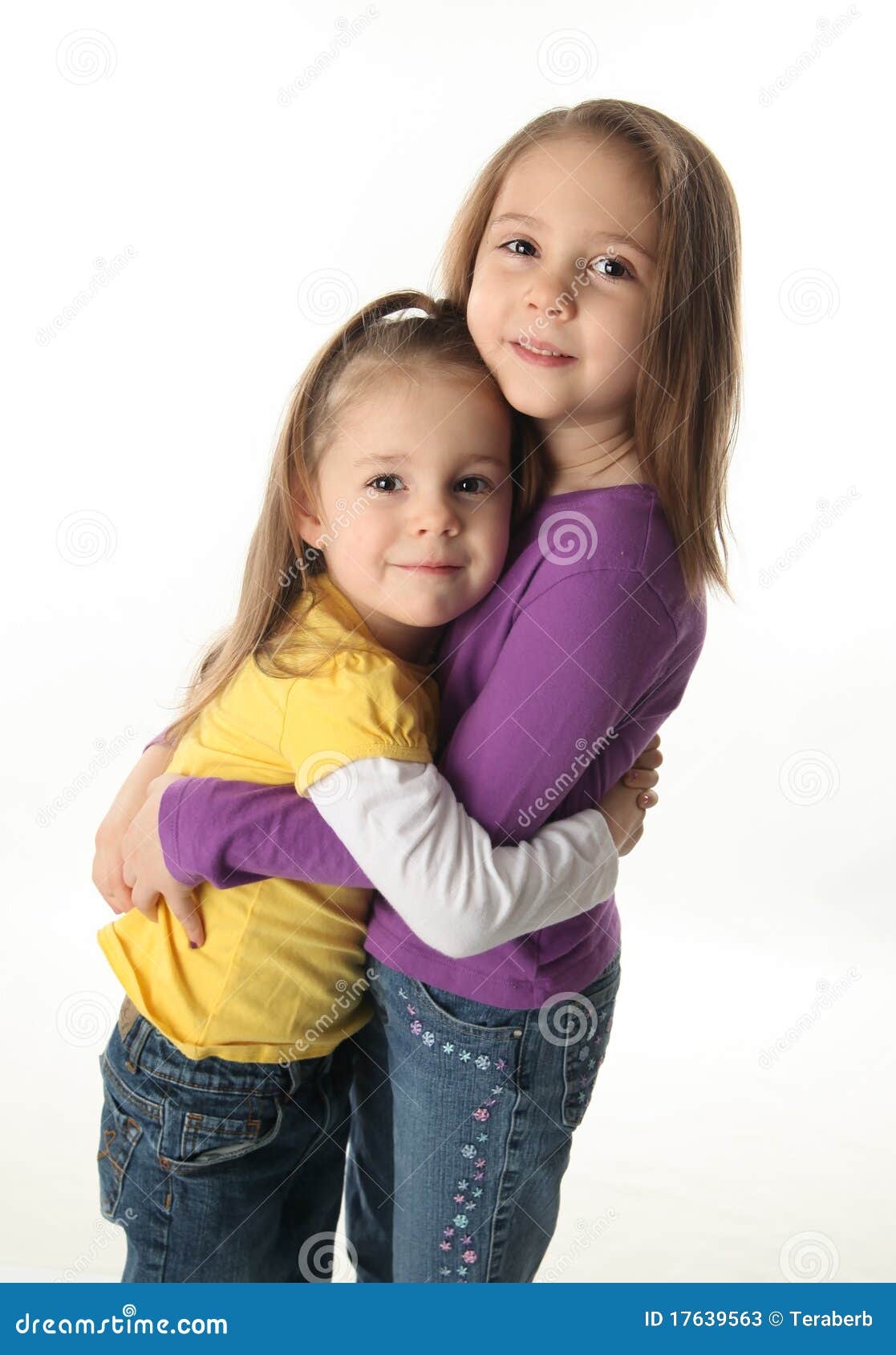 Sisterly Love stock image. Image of human, isolated, cute - 17639563