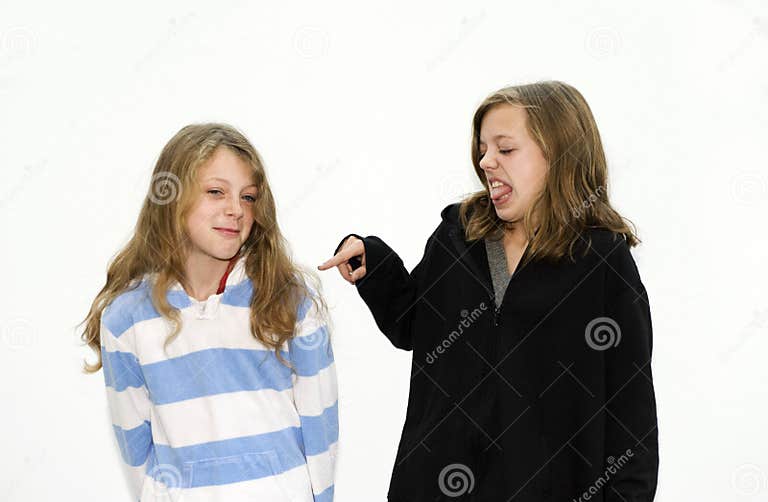 Sisters arguing stock image. Image of finger, smug, together - 12073095