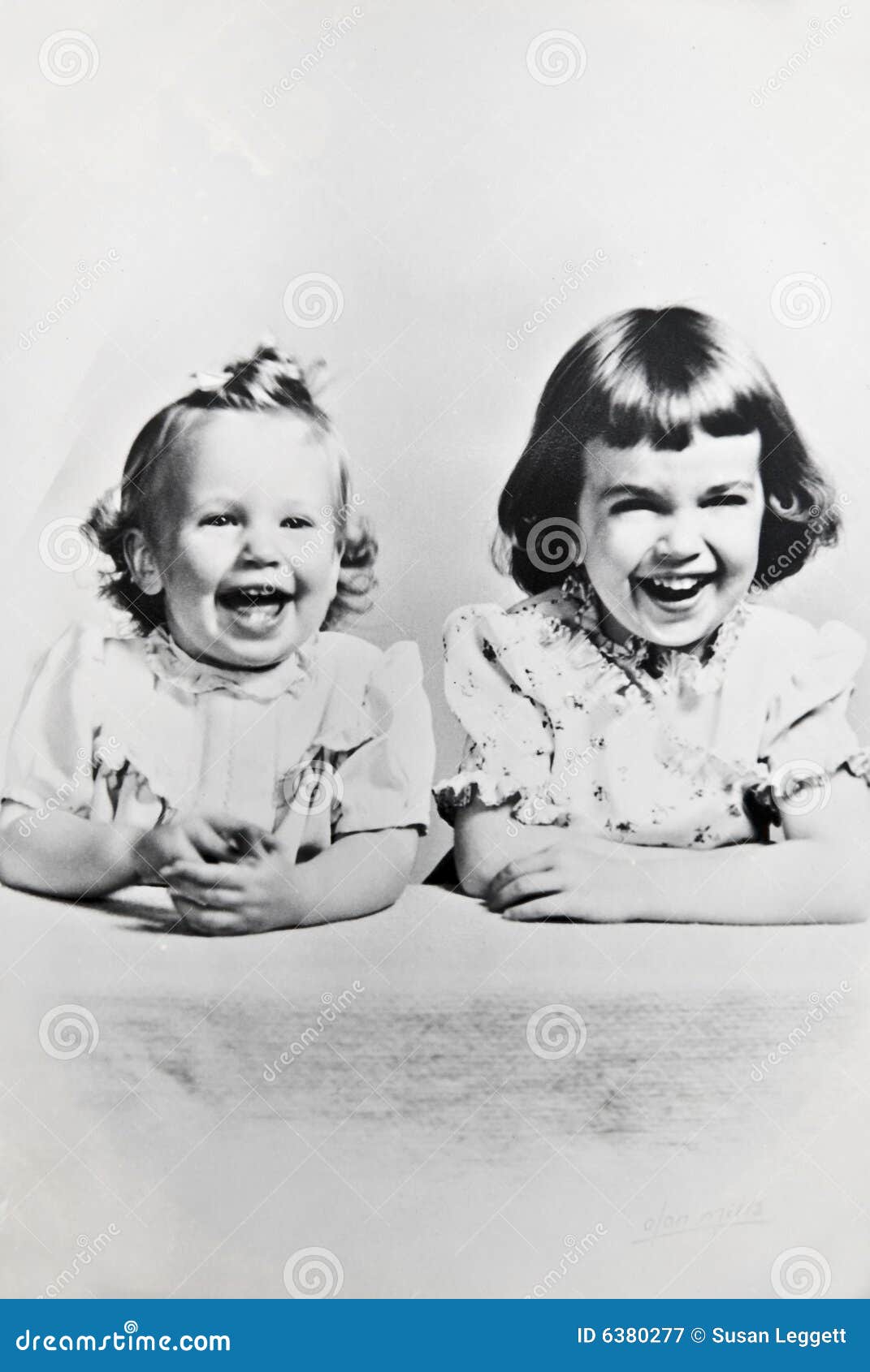 Sisters/Black and White/Retro Stock Image - Image of ages, photograph ...