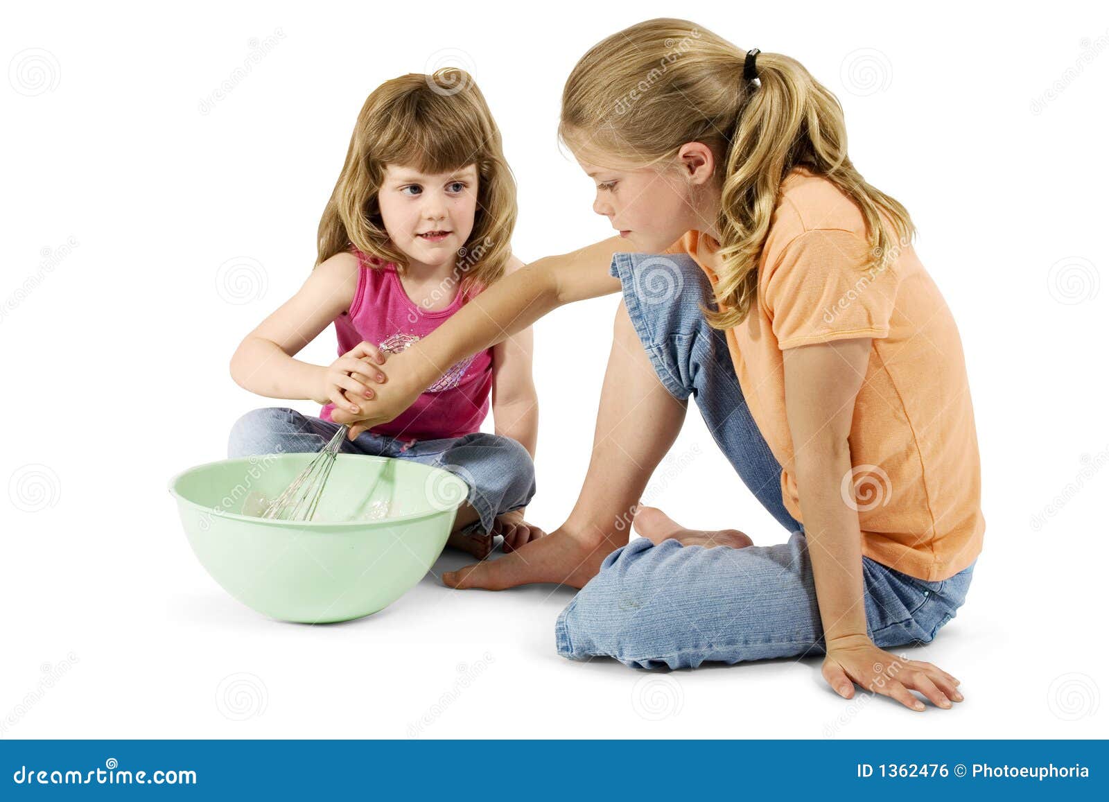 Sisters Cooking stock photo. Image of clipping, stir, american - 1362476