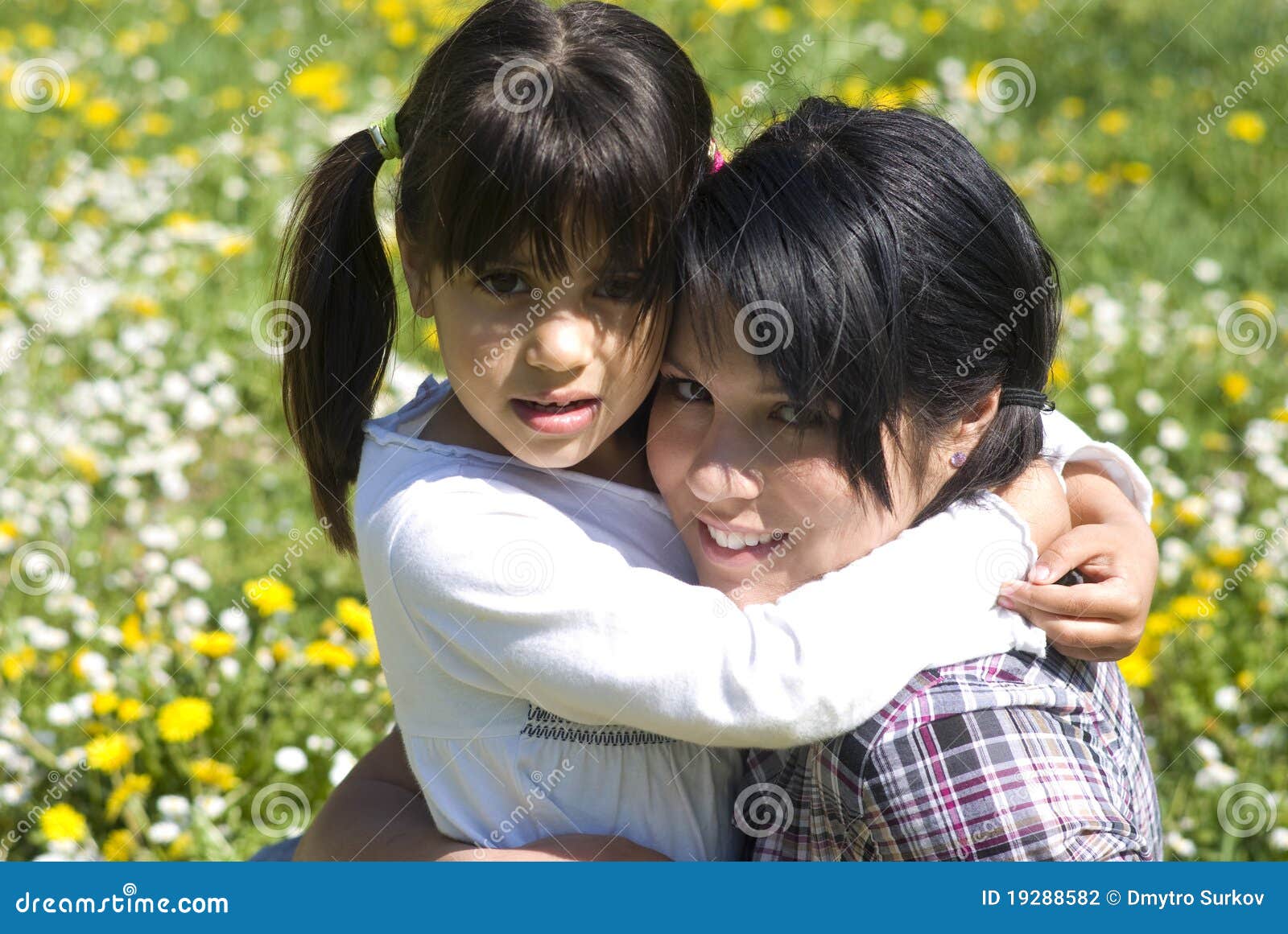 Sisters embracing stock photo. Image of camera, affection - 19288582