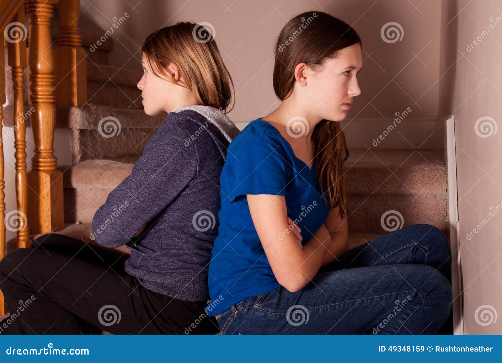 Sisters having a fight stock image. Image of fighting - 49348159